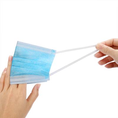 China 3ply Disposable 17.5x9.5cm Breathable Medical Face Mask For Adults for sale