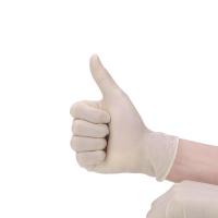 China Natural Rubber 8.5 Powder Free Latex Exam Gloves for sale