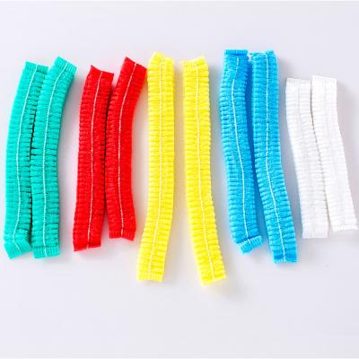 China Breathable 24 Inches Non Woven Bouffant Cap Sms Disposable Hair Cover for sale