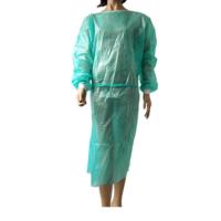 China Waterproof Bacterial Proof Green 30g Hospital Gown Disposable for sale