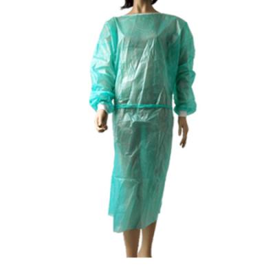 China Waterproof Bacterial Proof Green 30g Hospital Gown Disposable for sale