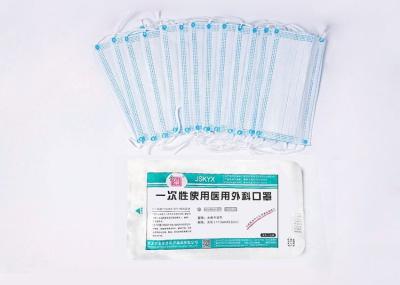 China CE 3-ply medical face Mask Disposable Doctor Facemask surgical face mask earloop for sale