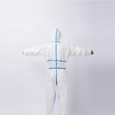 China White Full Body 3xl 65gsm Disposable Surgical Gown Prevent Liquid Penetration for sale