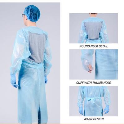China Anti Fluid FDA ISO9001 Light Breathable 35g Non Woven Disposable Gown for sale