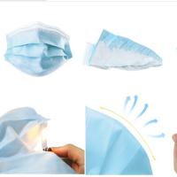 China 10pieces/Bag Nonwoven Disposable Earloop Mask With Shield for sale