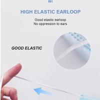 China 10pieces/Bag Nonwoven Disposable Earloop Mask With Shield for sale