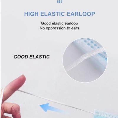 China 10pieces/Bag Nonwoven Disposable Earloop Mask With Shield for sale