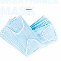 China Blue Bfe95 3ply Filters Breathable Medical Face Mask for sale