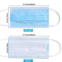 China PP Adult Blue Disposable Earloop Face Mask for sale