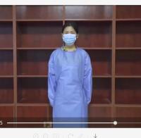 China Full Body Good Air Permeability Surgery Sgs Disposable Medical Gown for sale