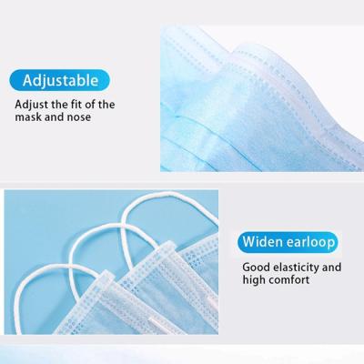China Surgical Disposable 3 Ply Earloop Nonwoven Face Mask for sale