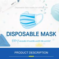 China Blue 3 Ply Safety 99% Oem Face Mask For Personal Health for sale
