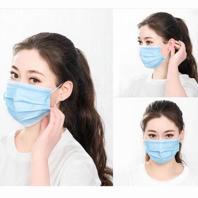 China 3 Ply Medical Spandex Disposable Earloop Face Mask Anti Dust for sale