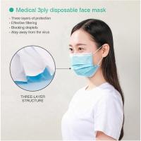 China Odm 95% Filtering Efficiency Nonwoven Face Mask 3 Ply for sale