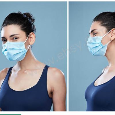 China 3 Ply Nonwoven FDA Single Use Face Mask for sale