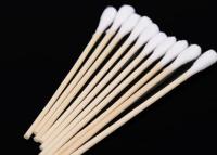 China Disposable Pure Cotton Medical Swabs  Wooden Stick for sale