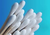 China 10cm Sterile Medical Cotton Swabs Wooden Stick For Baby Care for sale
