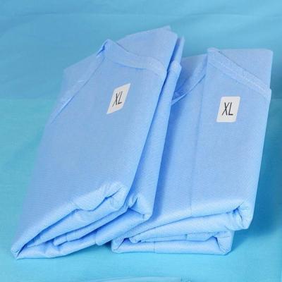 China Knitted Cuff Disposable Surgical Gown Used For Personal Protection for sale