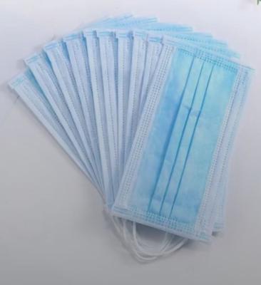 China Earloop Disposable Hospital Face Masks 3 Ply Comfortable for sale