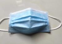 China Blue Disposable Earloop Face Mask Breathable And Comfortable for sale