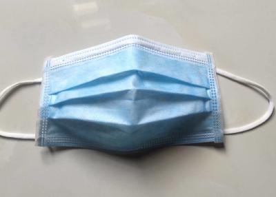 China Blue Disposable Earloop Face Mask Breathable And Comfortable for sale