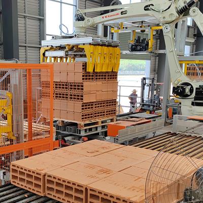 China Automatic Brick Packaging Robot with 500kg and 800KG Capacity for Industry 4.0 Compatibility for sale