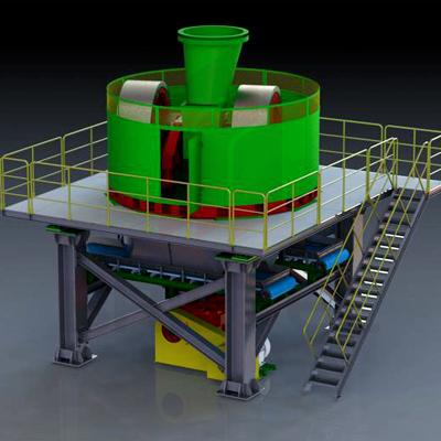 China Automatic Wet Pan Mill with Medium Crushing and Dual-function Design for Clay Brick Making for sale