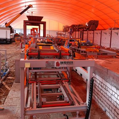 China Automatic Working WG Project Clay Brick Making Production Line Block Making Process for Custom Building for sale