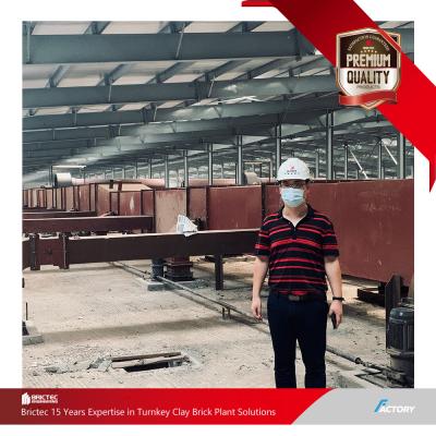 China Brictec's Turnkey Clay Brick Plant Solution with Secondary Burning Technology and Automated Drying System for sale