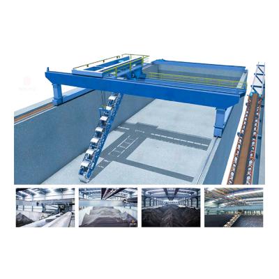 China Automatic Bridge-Type Bucket Reclaimer with 120 m3/h Capacity and W-20m/H-7m Infrastructure for Bulk Material Handling for sale