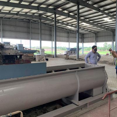 China Customized Twin-Shaft Mixer with Counter-Rotating Shafts Adjustable Speed and Wear-Resistant Paddles for Clay Brick Making Machinery for sale