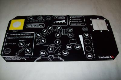 China OEM Haulotte Decal Biljax Control Box Overlay  A-01931-D for sale