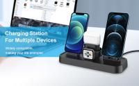 China 7.5w 5w Q3.0 Qi Wireless Charger Stand Iphone Airpod Iwatch Charger for sale