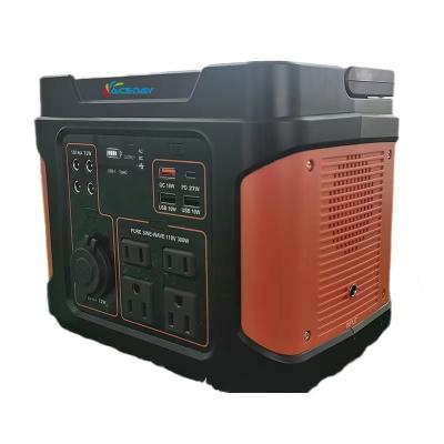 China 300w Outdoor Portable Power Station Ac Dc Solar Input 12v 10a 120w Output Abs300 for sale