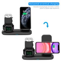 China 15w 10w 7.5w 5w Fast Charge Wireless Charging Stand 3 In 1 Double Coil for sale