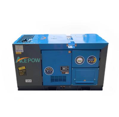 China Blue 13kva Marine Generator Set Silent Single Phase for sale
