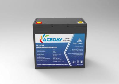 China 24V50ah Over-discharge Protection Lifepo4 Rechargeable Battery for Portable Devices for sale