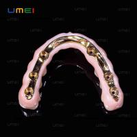 China Dental Full Arch Zirconia Bridge With Titanium Bar , Zirconia Aesthetic Attachment for sale