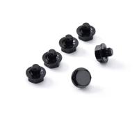 China Anodized CD Pattern Aluminum Rivets Decorative Nails Electrophoretic Black for sale