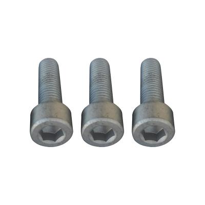 China Alloy Steel Black Plated Silver Dacromet Car Wheel Screws M10X1.5X35 Strength 10.9 for sale