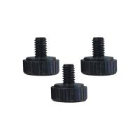 China Environmental Protection Black Flower Thumb Screw Head Rolling Straight Grain for sale