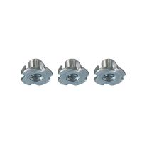 China ZP YZ Black / Gray Phosphated Plated Steel T Nuts With 4 Prongs for sale