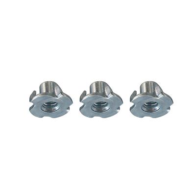 China ZP YZ Black / Gray Phosphated Plated Steel T Nuts With 4 Prongs for sale