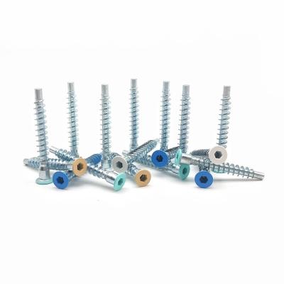 China Countersunk Thread Straight Repair Cabinet Screw Hexagonal Self Tapping Roller for sale