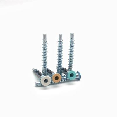 China Countersunk Head Hexagonal Socket Screw Self Tapping Roller Thread Straight Trimming for sale