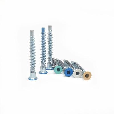 China Customized Straight Repair Screws Countersunk Head Hexagonal Roller Coaster Thread for sale