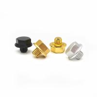 China Custom External Hexagonal Aluminum Screw 6063 Automobile Hub Screw Crown Processing for sale