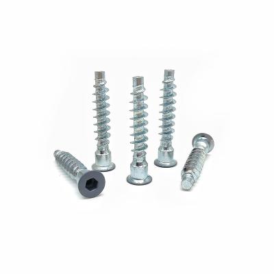 China Customized Hexagon Self-Tapping Screw Countersunk Mountain Wire  M6*40 for sale