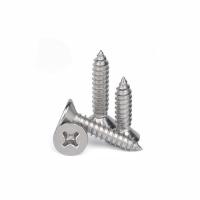 China Flat Head Stainless Steel Self-Tapping Screw Countersunk Head Pointed Tail Cross for sale