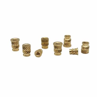 China Factory Wholesale Custom Brass Knurled Nut Through-Hole Knurled Nut Copper Insert Copper Flower Mother for sale